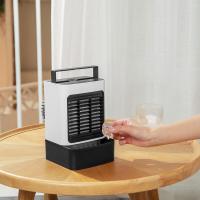 China 600ml Water Tank Portable Air Cooler Fan LED Light for sale