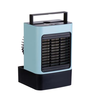 China Desktop Portable Air Cooler Fan Rechargeable 600ml Tank Water Mist Fans for sale