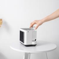 China Desk Cooling Mist Fan With LED Light Sprays 3 Wind Speeds Modes For Office Home for sale