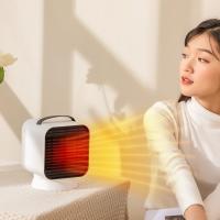 China Bedroom AC220V Indoor Electric Fan Heater 1000W Small Ptc Ceramic Desk Heater for sale