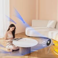 China 7 Vane Remoter Control Rechargeable Table Fan Tripod LED Outdoor Usb Fan for sale