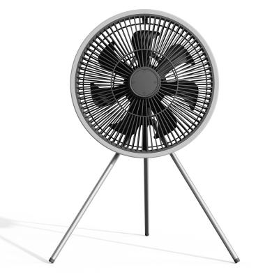 China Upstanding Tripod Rechargeable Ceiling Fan LED Tent 10000mAh Wireless Table Fan for sale