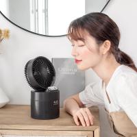 China Misty Spray  2 In 1 Water Rechargeable Table Fan Usb Mini Portable Air Conditioner Humidifier for sale