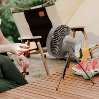 China Outdoor BBQ Air Blower Tripod 10000mAh Travel Desk Fan for sale