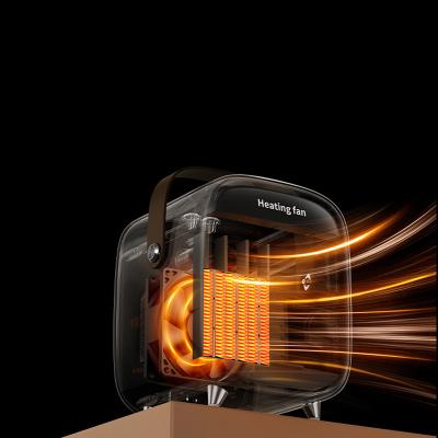 China CE Overheat Protection 600W PTC Electric Fan Heater 900W Ceramic Portable Mini for sale