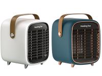 China Small White Ptc Ceramic Heater And Fan 900w Electric Portable Space Bedroom for sale