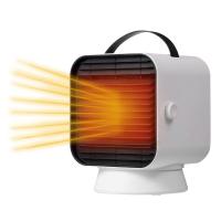 China PTC Safe Heating Mini Electric Fan Heater Adjustable Tilt Oscillating Radiant for sale