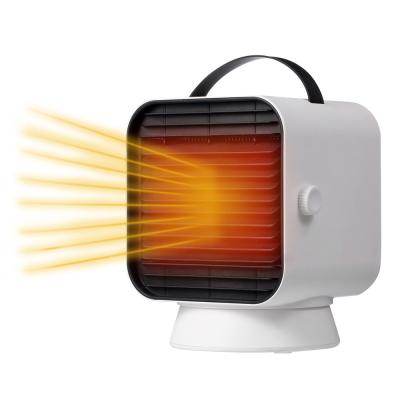 China PTC Safe Heating Mini Electric Fan Heater Adjustable Tilt Oscillating Radiant for sale