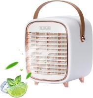 China 5V 2000mh Air Conditioner Table Fan 3 Speeds ABS Small Cordless Air Conditioner for sale