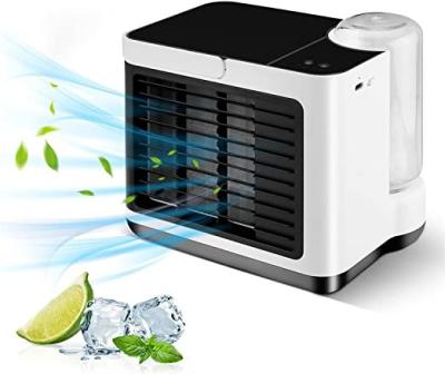 China 2000mAh Battery Rechargeable Table Fan F832 Negative Ion Portable Air Cooler Fan for sale
