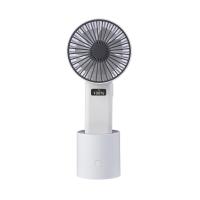China Desk Oscillate Small Rechargeable Hand Fan 4W 4000mA Small Battery Operated Fan for sale