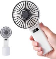 China Desk Oscillate Small Rechargeable Hand Fan 4W 4000mA Small Battery Operated Fan for sale