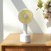 China Oscillating Base Mini Portable Handheld Fan 2000mAh 4W Rechargeable Desk Fan for sale