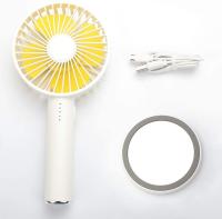 China 5 Speed Mini Portable Handheld Fan Battery 2000mah Table Travel Makeup Mirror Fan for sale