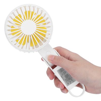 China 5 Vane Air Cooler Handheld Fan USB 2000mAh 2A Type-C Small Quiet Desk Fan for sale