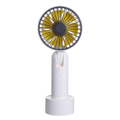 China 1200mAh Mini Portable Handheld Fan Rechargeable 3 Speed Handheld Mini Electric Fan for sale