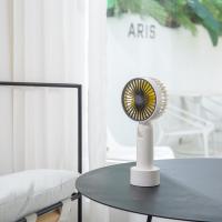 China 7 Vane Handheld Electric Fan 4W 1200mAh Portable Fan With Usb Charger for sale