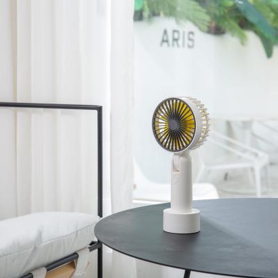 China 7 Vane Handheld Electric Fan 4W 1200mAh Portable Fan With Usb Charger for sale