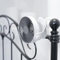 China 2000mAh Battery Portable USB Fan BLDC 360 Degree Table Clip Fan for sale