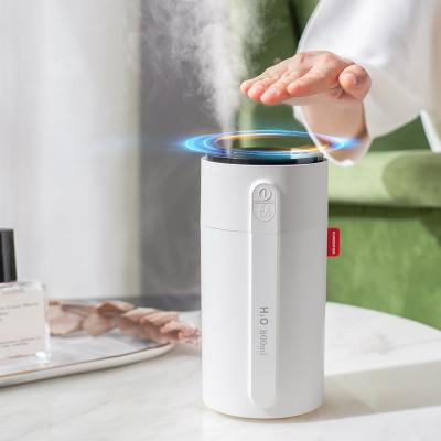 China 2000mah 800ml Portable Rechargeable Humidifier LED Light Sensing Mini Usb for sale