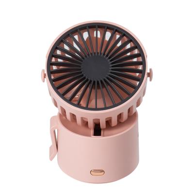 China 3 Speed Mini Portable Handheld Fan Pivoting Head 3W Living Room Air Circulator Fan for sale