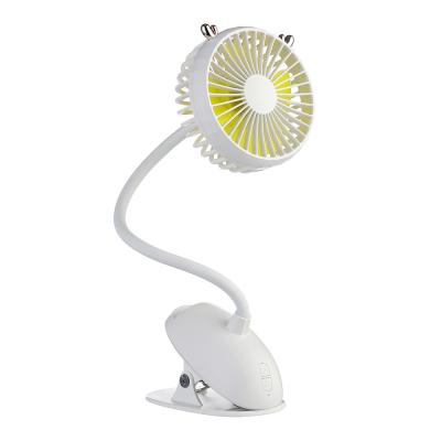 China Office Clip On Stroller Fan 3 Speeds 2000mAh Battery Powered Fan Camping for sale