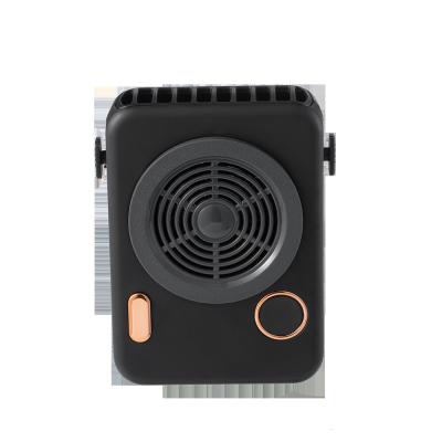 China 3 Speeds Wearable Mini Portable Hand Fan Clip On 2000mAh Battery Air Cooling Neck Fan for sale