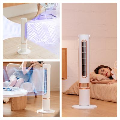 China Rechargeable Tower Oscillating Fan Powerful 10000mAh Remote Control Fan for sale