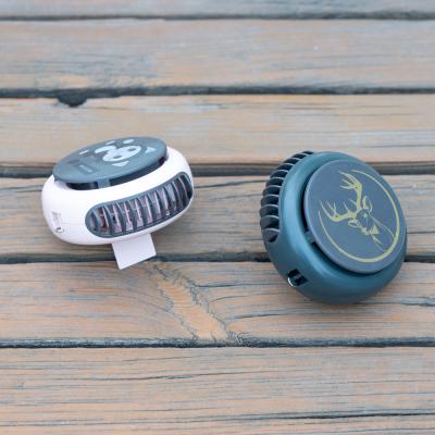 China 1200mA Portable USB Fan Neck Leafless Belt Hanging Rope Mini Portable Electric Fan for sale