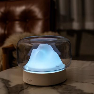 China Cool Mist Aroma Oil Diffuser LED Night Light Colorful Ultrasonic Grey White for sale