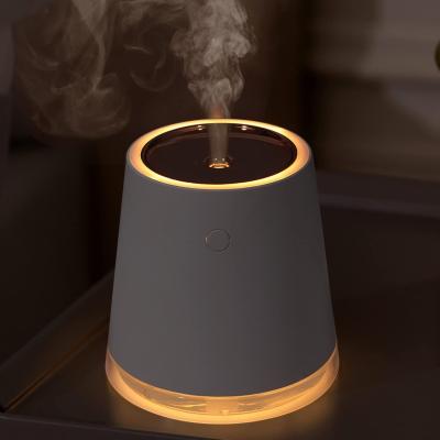 China USB LED Mini Cool Mist Humidifier 500ml 2000mah Rechargeable 2 In 1 Humidifier for sale