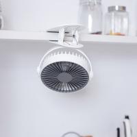 China 5 Vane Desk Clip On Fan Mini USB Rechargeable Portable 360 Degree Rotating Fan for sale
