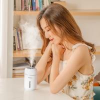 China USB Home Ultrasonic Aroma Diffuser Led Light Portable White Air Humidifier for sale