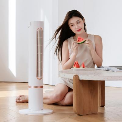 China Bladeless Cooling Tower Fan Five Speeds Polymer Battery Air Circulator Cooling Fan for sale