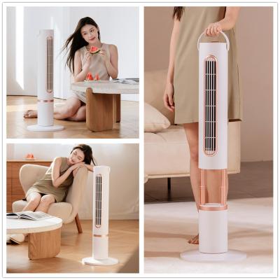 China 5V Cooling Tower Fan Polymer Battery Oscillating Wide Angle Fan Remote Control for sale