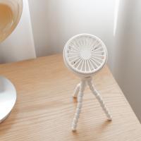 China USB Rechargeable Tripod Stroller Fan Plastic 5W Battery Operated Fan for sale
