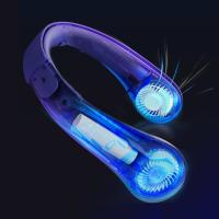 China Necklace Portable USB Fan White 2000mAh ABS Silicone Mini Air Conditioner for sale