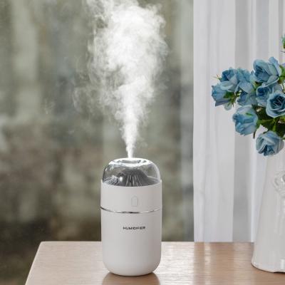 China Colorful Ultrasonic Air Humidifier Mini Volcano 320mL Led Aroma Diffuser for sale
