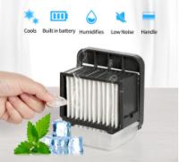 China 2000mAh Battery Powered & USB Rechargeable Desk Air Cooling Fan for Outdoors for sale