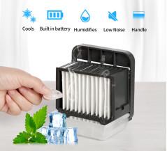 China 2000mAh Battery Powered & USB Rechargeable Desk Air Cooling Fan for Outdoors for sale