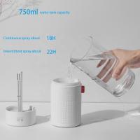 China 750ml Home Ultrasonic Air Humidifier Nano Atomization 2000mAh Home for sale