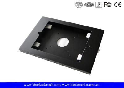 China Tamper - Proof iPad Kiosk Enclosure With Powder Coated Finish Black for sale