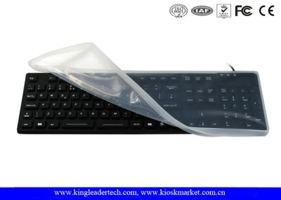 China Removable Waterproof Silicone USB Keyboard For Harsh Industrial for sale