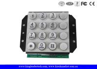 China Vending System Numeric Keypads 10 Pin With 16 Round Full Travel Keys for sale