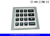China IP 65 Access Control Keypad With Green Backlight , 16 Key Keypad for sale