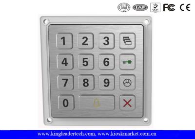 China 15 Keys Smart Door Access System Rugged Keypad Stainless Steel Outdoor for sale