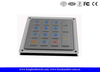 China Backlit Vandal Proof Metal Keypad With 14 Keys For Door Access System for sale
