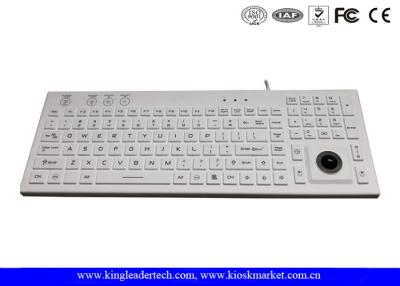 China IP68 Backlit Washable Silicone Keyboard With On / Off Switch and12 Function Keys And trackball for sale