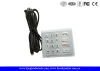 China Metallic Industrial Numeric Keypad RS232 Stainless Steel 16 Key For Kiosk for sale
