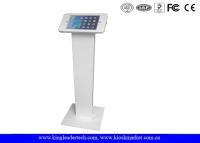 China Lockable Round Corner ipad kiosk holder , tablet kiosk enclosure with Rugged Stand for sale
